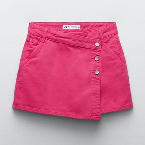 Zara | Shorts | Zara Denim Wrap Skort | Poshmark
